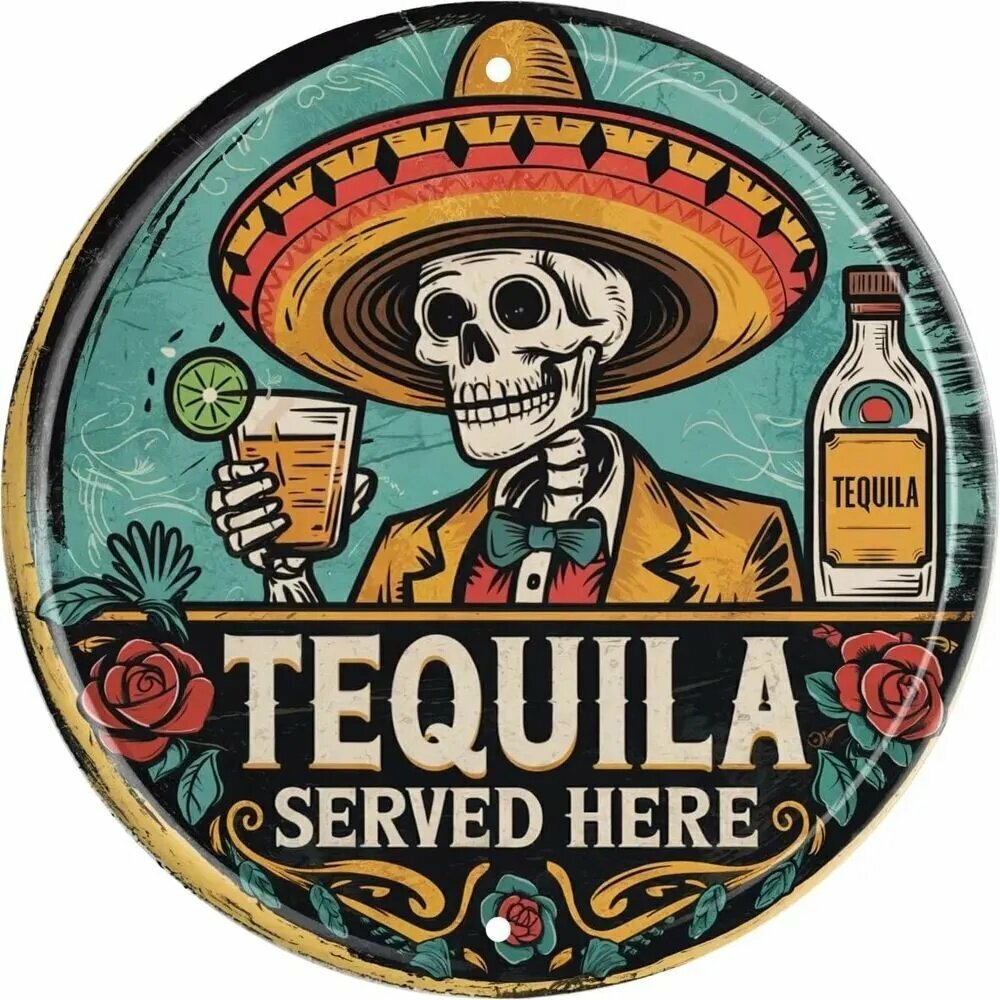 KNOW EASY-Ретро металлический знак с черепом 20x20 см, декор/подарок для бару/г garaжа