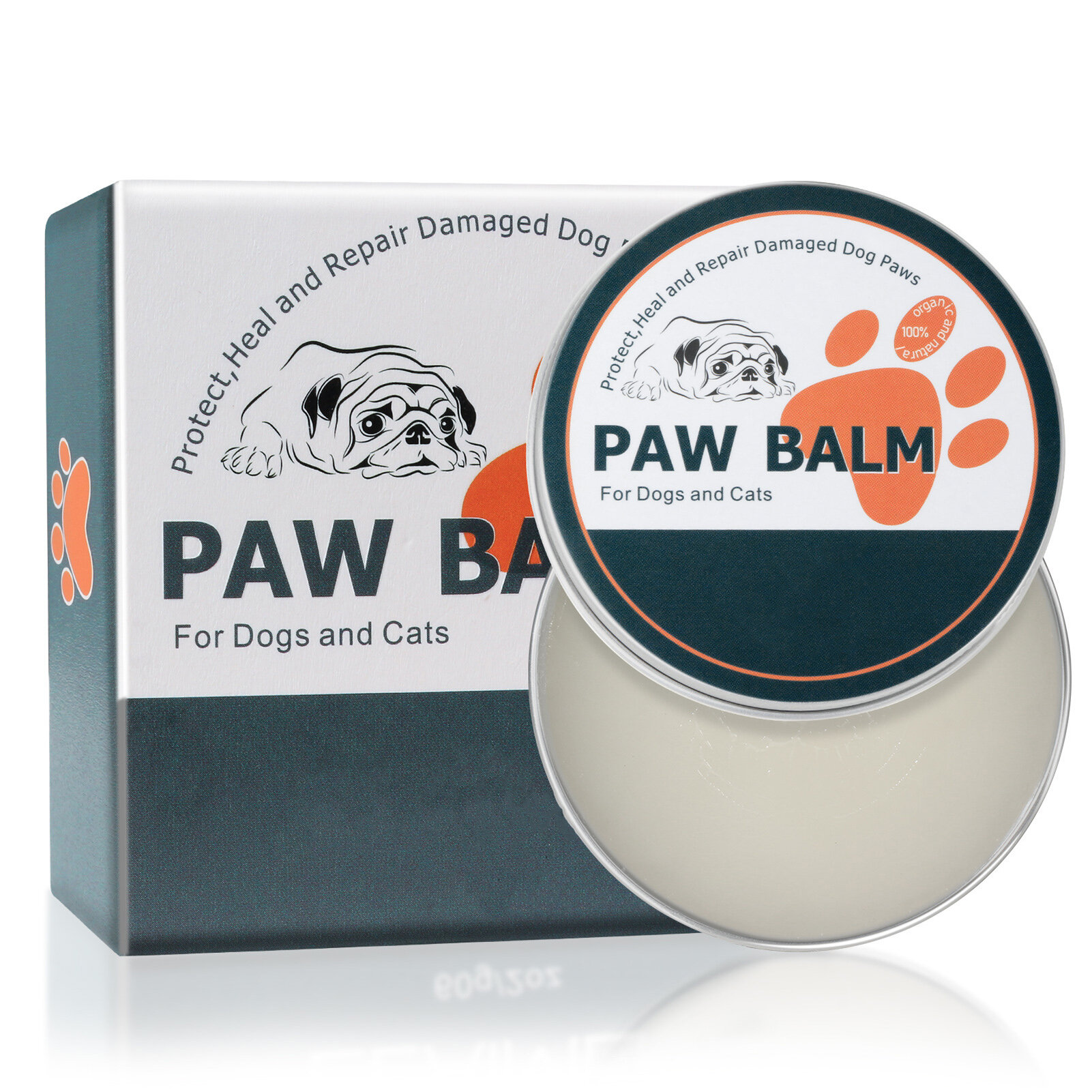 ELAIMEI Paw Balm 2 унции для собак и кошек Лечебный бальзам для собачьих лап и пустышка для лап Защищает и лечит потрескавшиеся потрескавшиеся подушечки для улицы Зима Лето