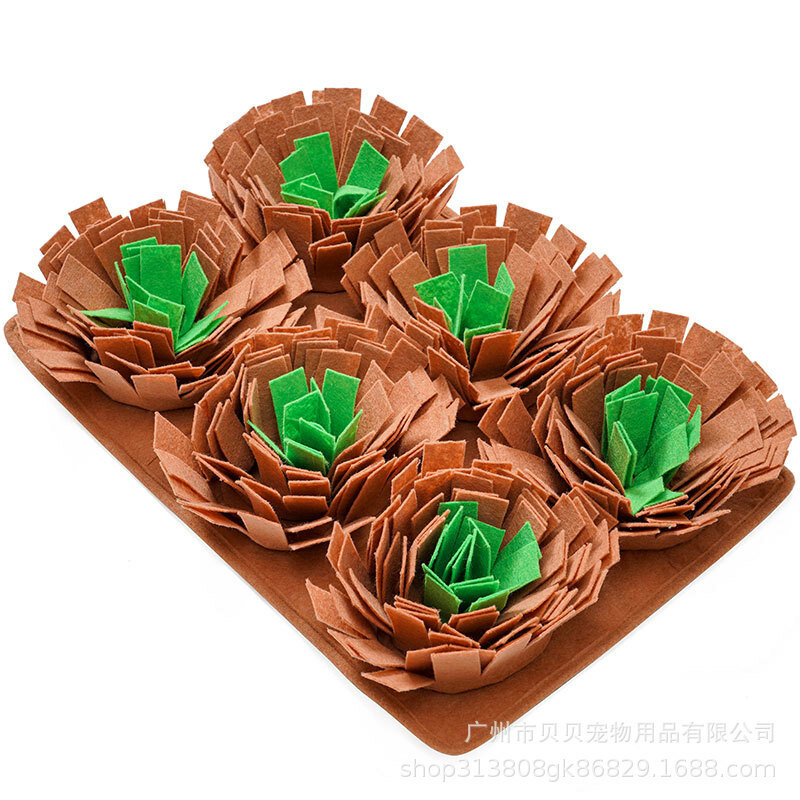 Игровой коврик для собак с капустой, головоломка для скрытия еды, снятие стресса, обоняние, тренировка щенков, интерактивная игрушка