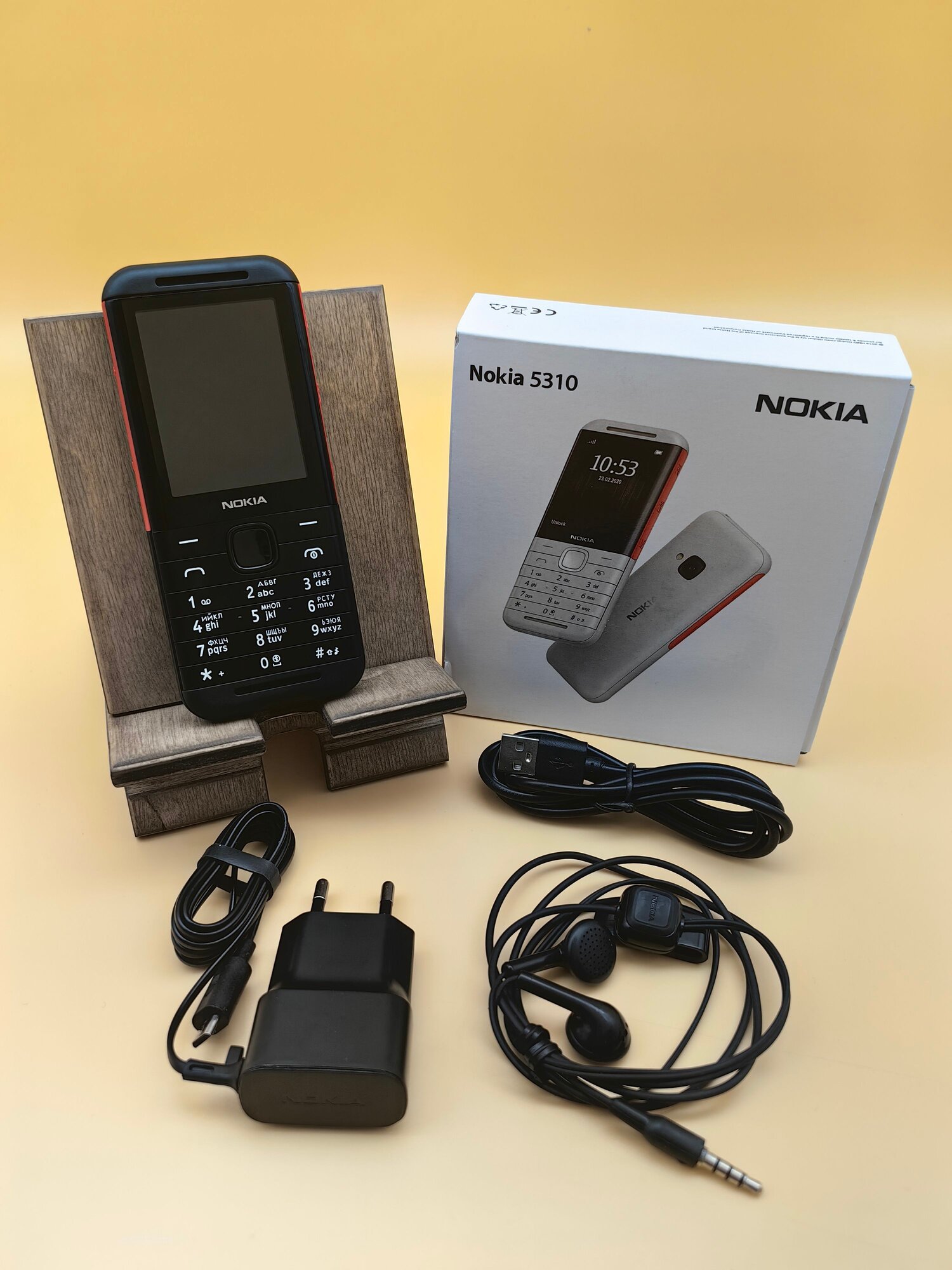 Мобильный раритетный телефон Nokia 5310, Dual Sim, Bluetooth 3.0, черный