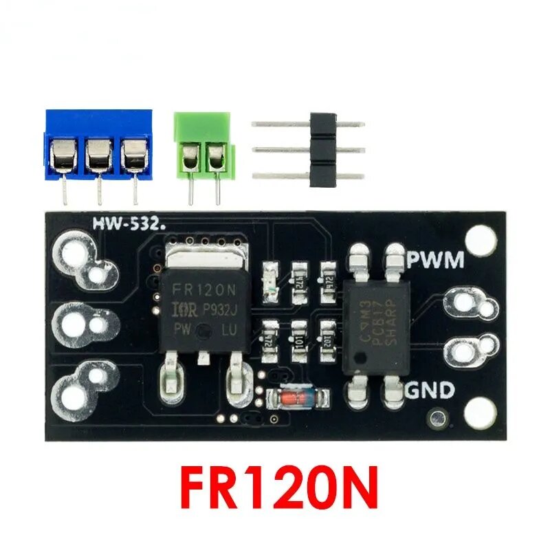 FR120N LR7843 AOD4184 D4184 Изолированный МОП-транзистор MOS-трубка FET Замена модуля Реле 100V 9.4A 30V 161A 40V 50A Плата