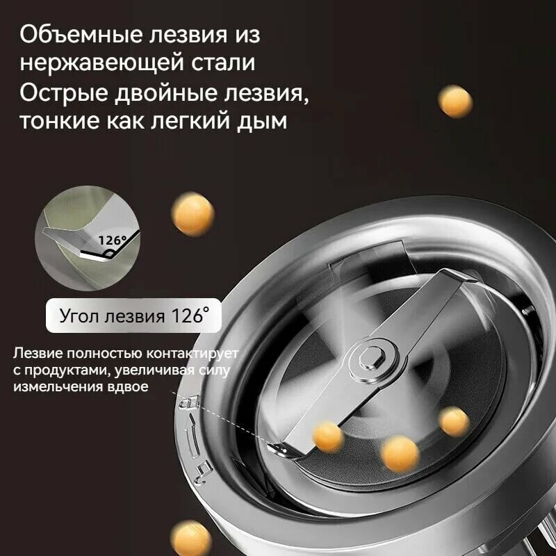 Мельница для соли и перца Bear MDJ-D02H1-W, белая, классический дизайн — фото 1