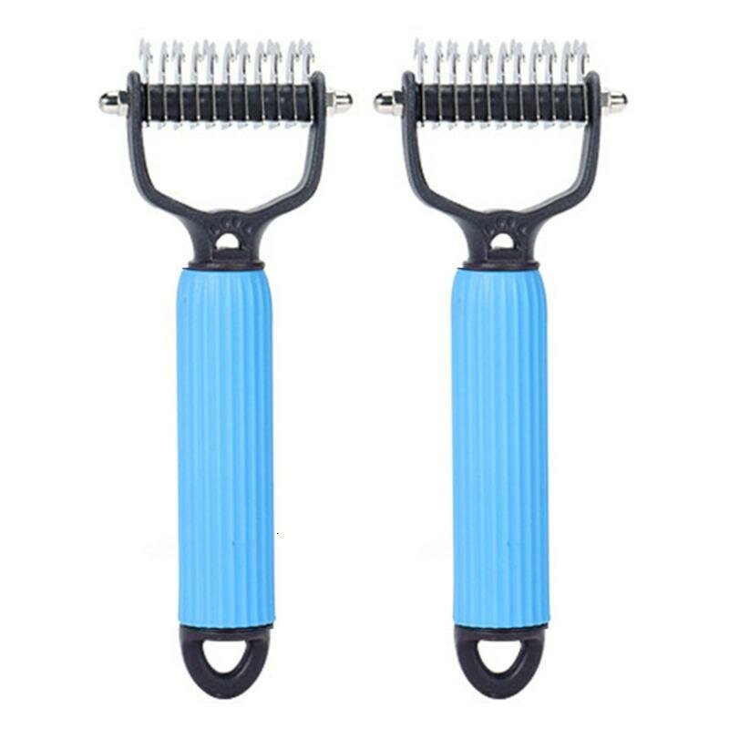 Щетка для питомцев 2 шт, Небесно-голубая труба