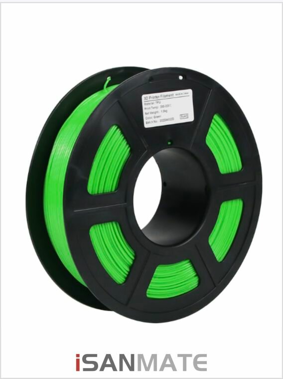 3D-пластик iSANMATE TPU95A, Зелёный, 1 кг, диаметр 1,75 мм