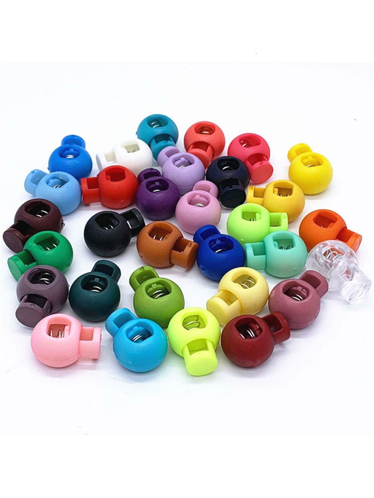 Одноотверстий пружинный фиксатор шнура, Случайный цвет