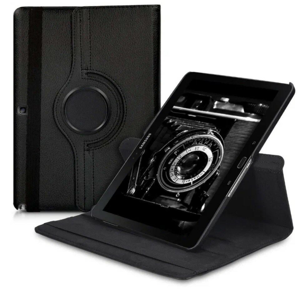 Чехол-подставка MyPads для Samsung Galaxy Note 10.1 2014 SM-P6000/ P6050/ LTE P607 кожаный поворотный роторный