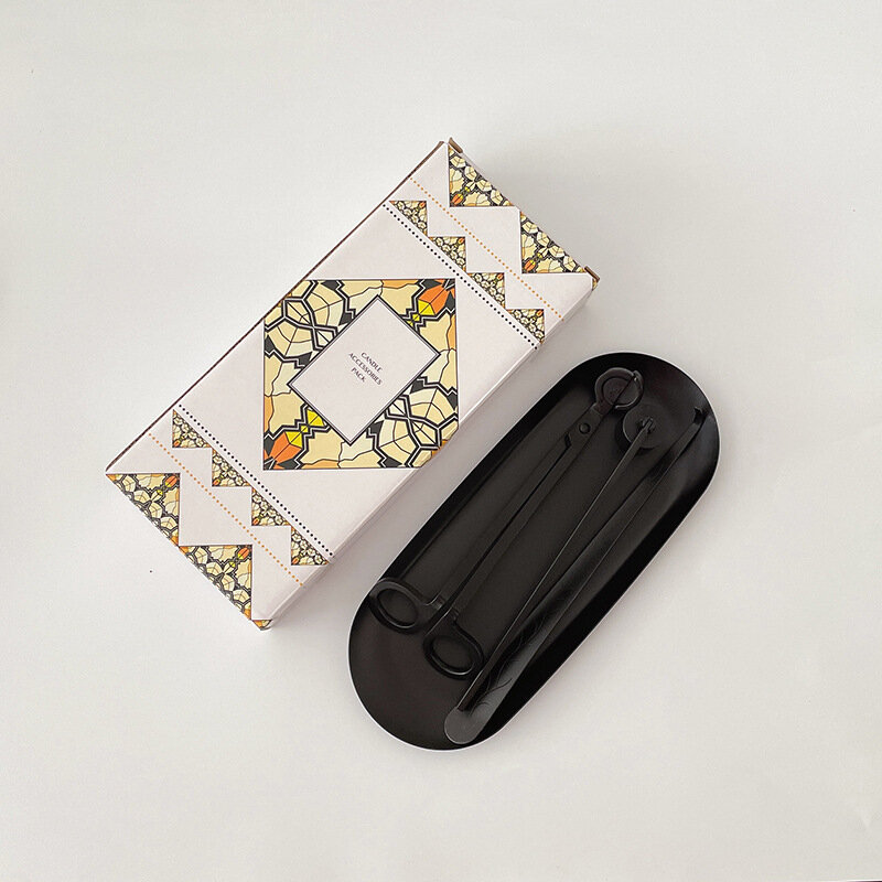 Набор инструментов для ароматерапии: ножницы для свечей, крючок для фитиля, гаситель для свечей, колокольчик для свечей, аксессуары для свечей, цветная коробка