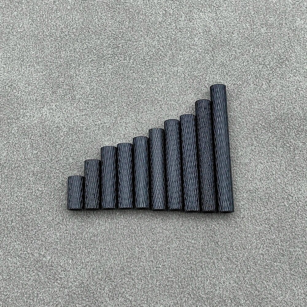 20 шт. алюминиевая стойка с накаткой M3 для FPV RC дрона, черная для деталей рамы FPV