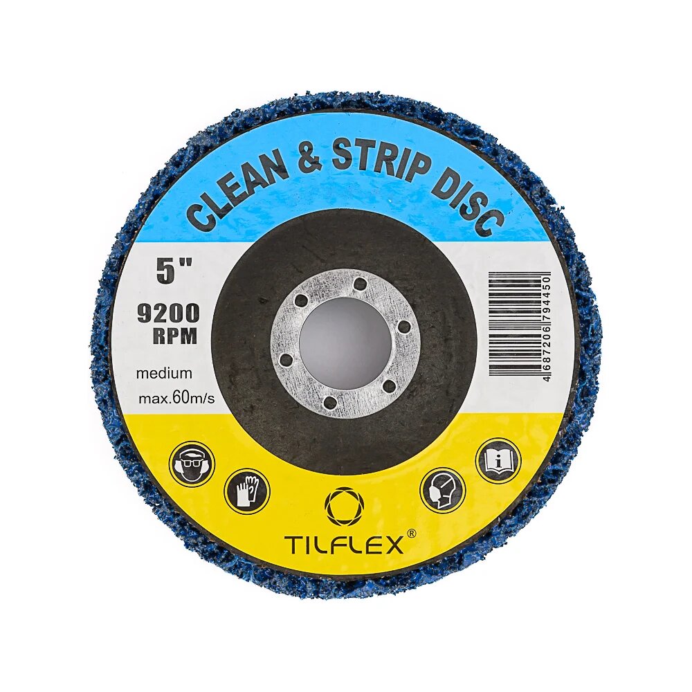Зачистной коралловый диск TILFLEX на УШМ (Medium) Coral-Button Wheel (синий) 125 мм TL43M