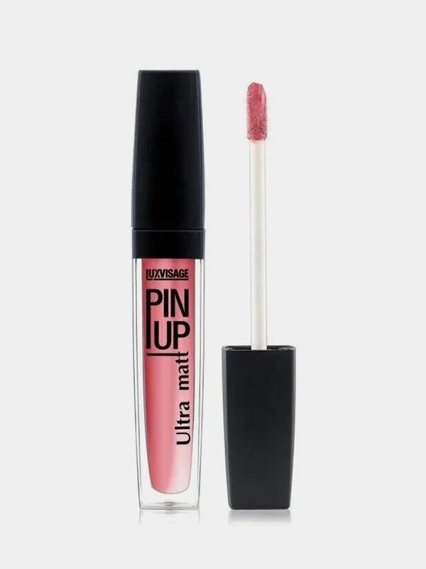 Блеск для губ LUXVISAGE PIN UP Ultra matt, тон 19 Ice rose, 5 мл