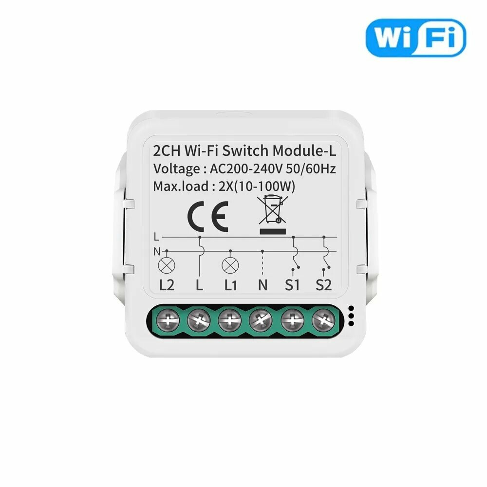 Туйя Умный WiFi Zigbee Светильник 1 2 3 4 Нет нейтральной линии