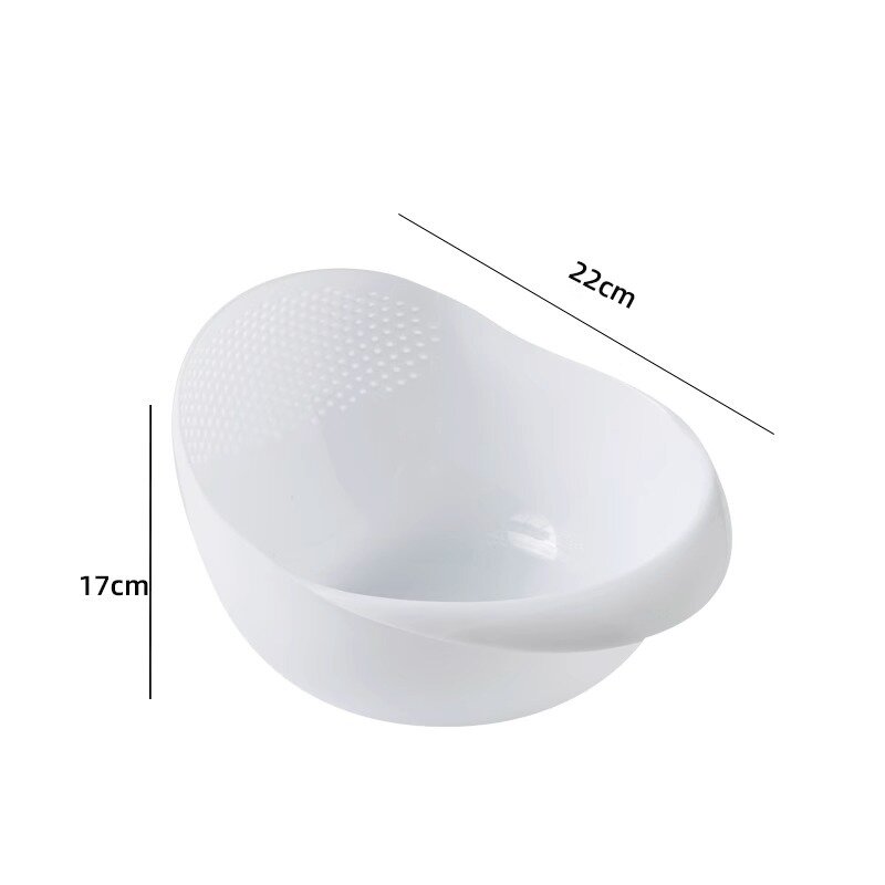 Белый многофункциональный пластиковый дуршлаг для риса и овощей, домашний инструмент