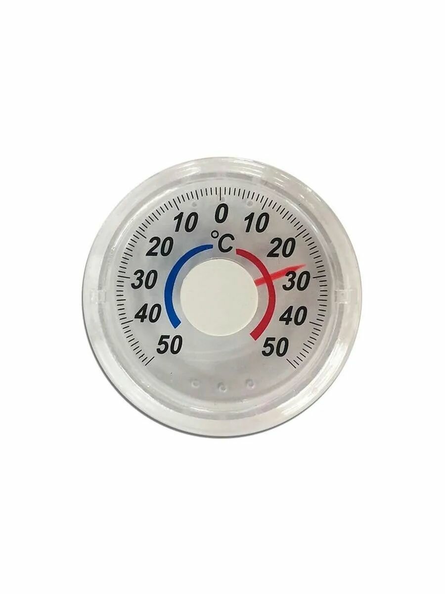 Круглый пластиковый термометр для окон и дверей