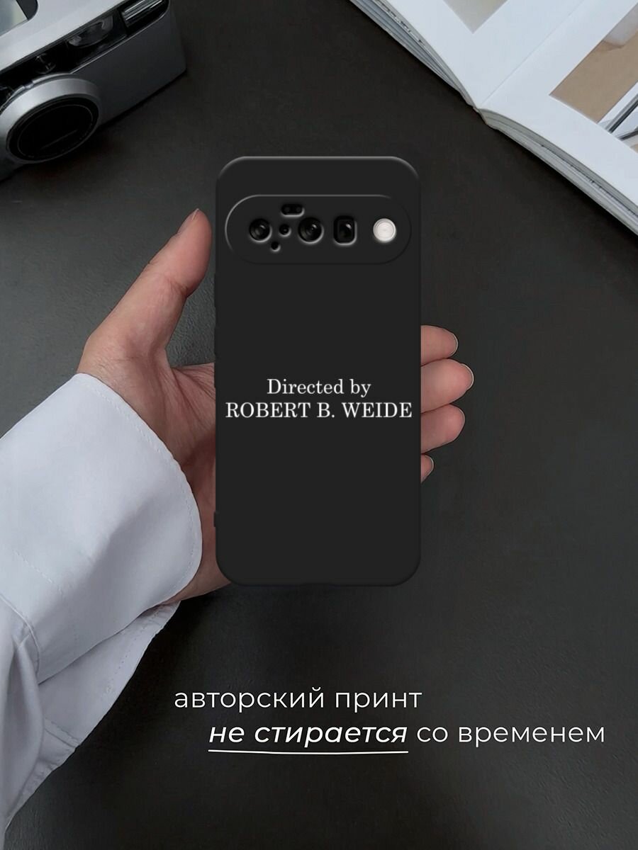 Черный матовый чехол на Google Pixel 10 / Гугл Пиксель 10 с принтом Robert B Weide — фото 1