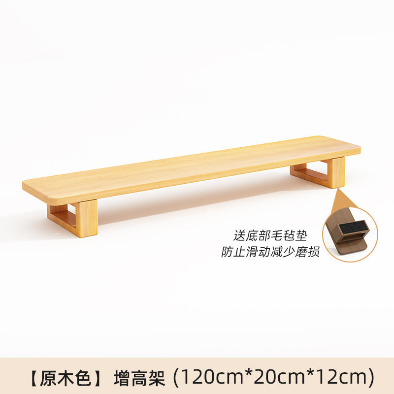 Горячая распродажаПодставка для монитора настольного компьютера, органайзер для офисного стола из массива дерева, стеллаж для хранения на столе, держатель для ноутбука