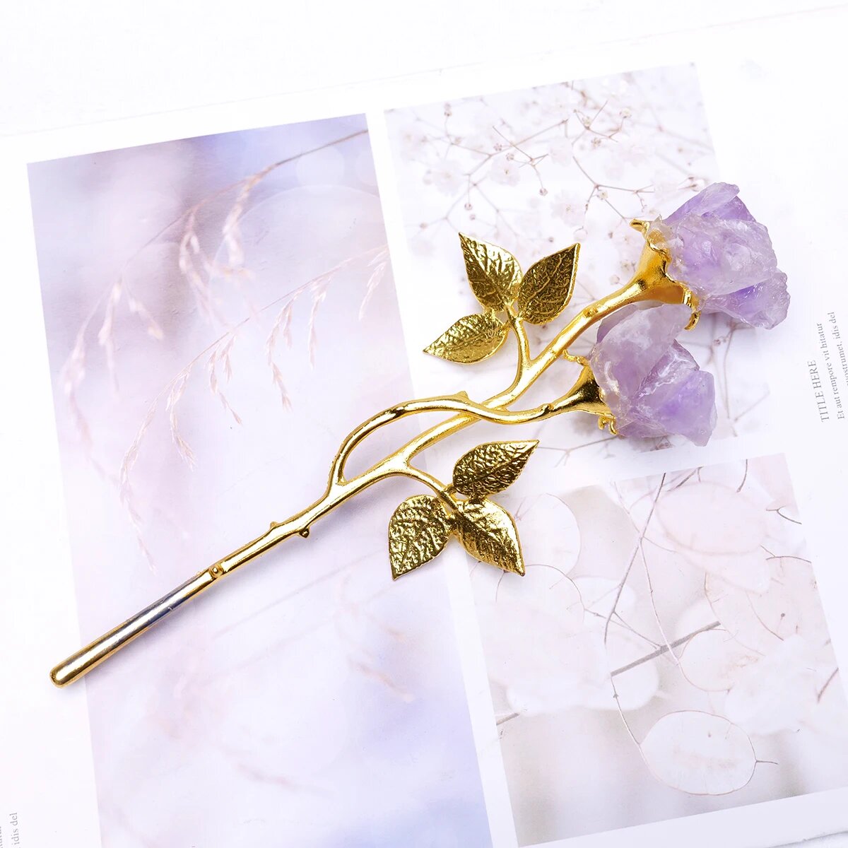 Кристалл аметист цветок Runyangshi