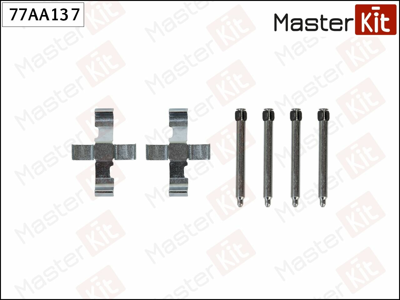 Комплект установочный тормозных колодок Opel Astra FT92 91-01Ford Escort VGAL 89-92 MasterKit 77AA137