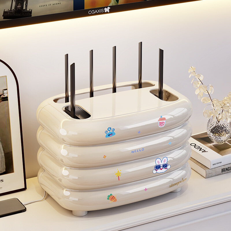 Коробка для хранения Wi-Fi устройств, сетевой фильтр, широкополосный модем, маршрутизатор, многофункциональный органайзер для кабелей, коробка для хранения маршрутизатора для рабочего стола.