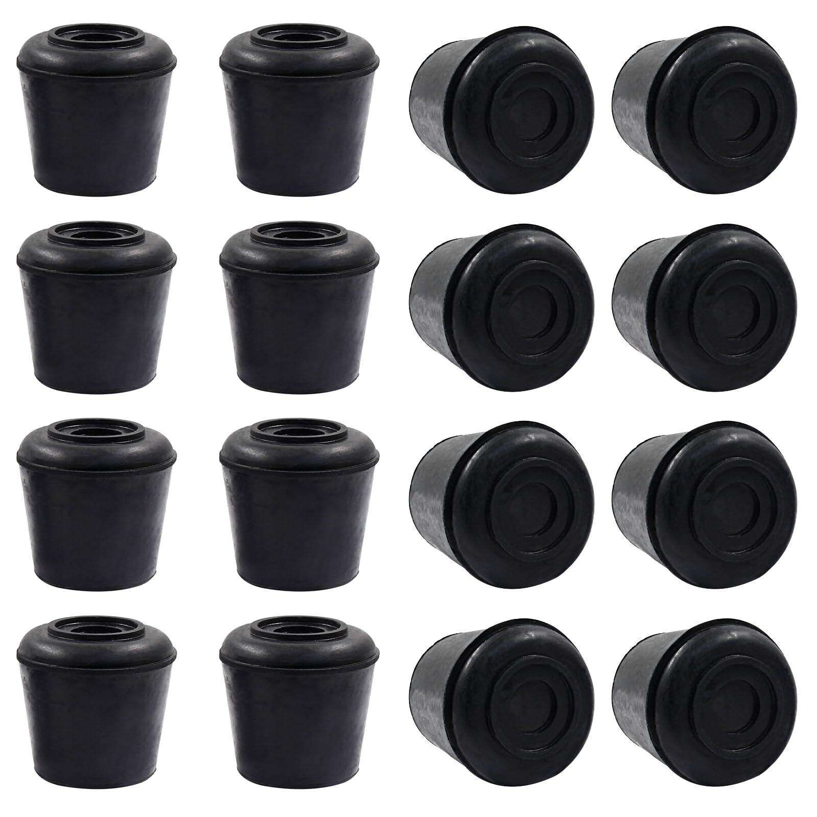 Защитные Чехлы Для Ножек: 16 Штук Диаметром 24-25 мм - Универсальные Резиновые Колпачки С Антискользящим Покрытием Для Столов И Стульев, Устойчивые К Деформации Для Защиты Пола От Шума И Царапин