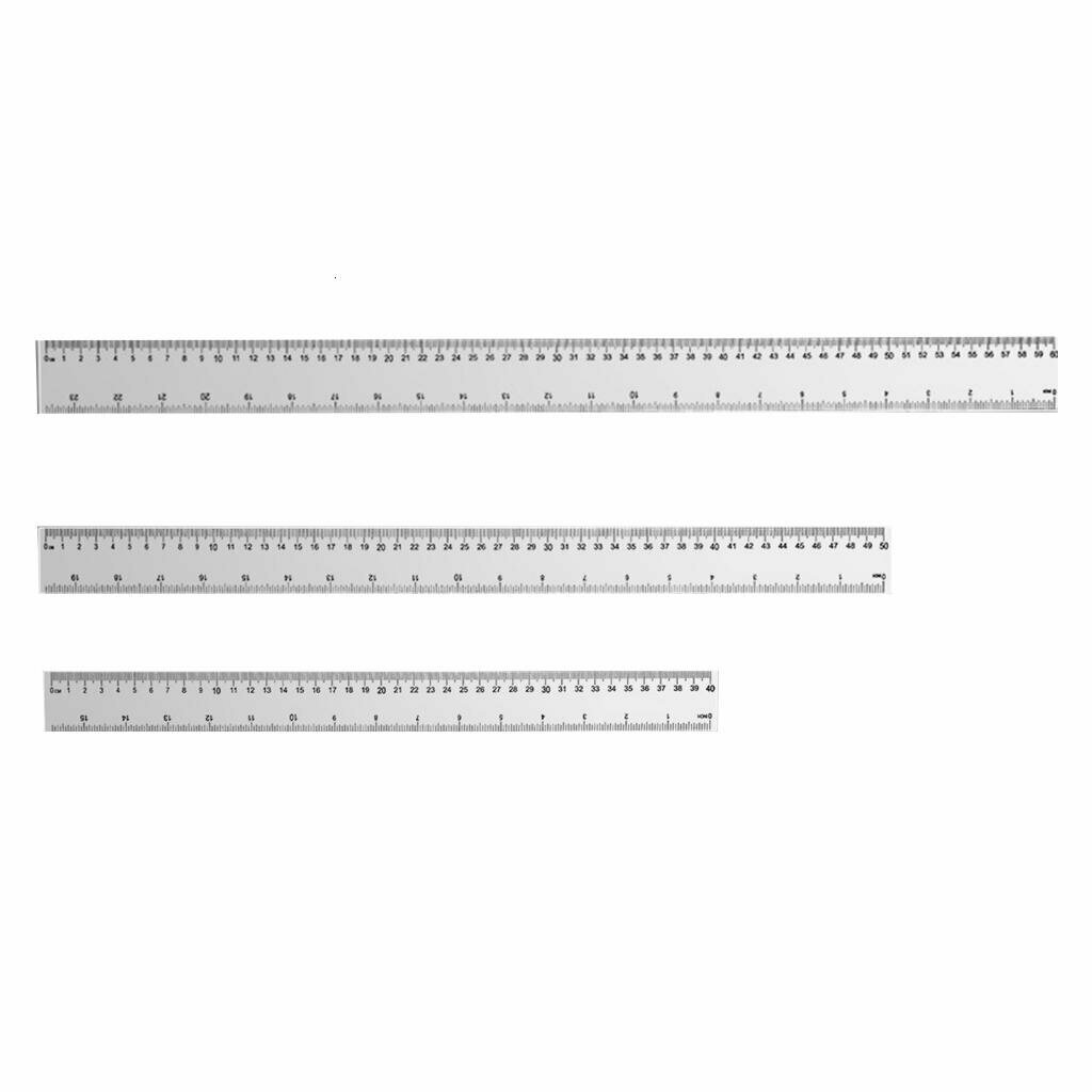 Трёхштучный набор безопасных линеек, Линейка 40 50 60