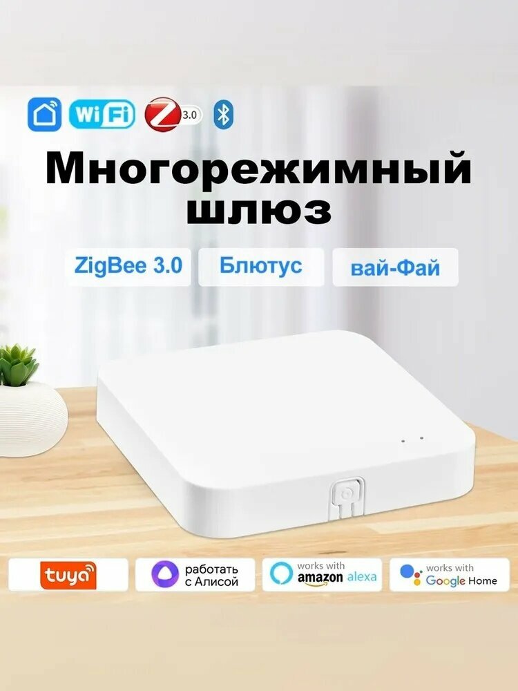 Tuya Zigbee 3.0 Умный многорежимный шлюз. Беспроводной концентратор умного дома с Алекса