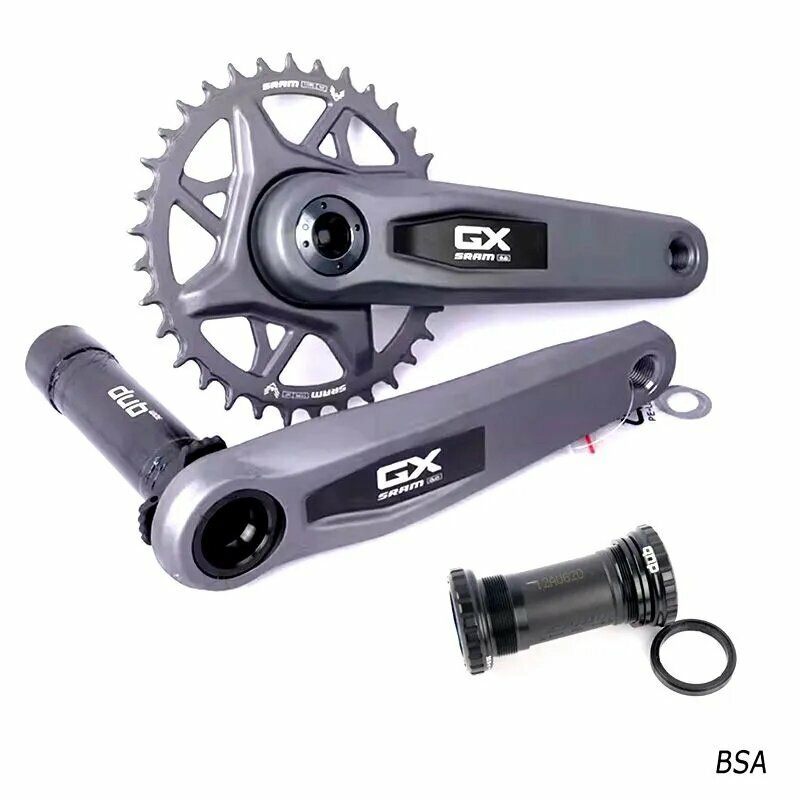 SRAM GX EAGLE T-TYPE TRANSMISSION коленчатый вал 34T 3 мм OFFSET 170 мм, с резьбой DUB BSA WIDE 68-73 мм