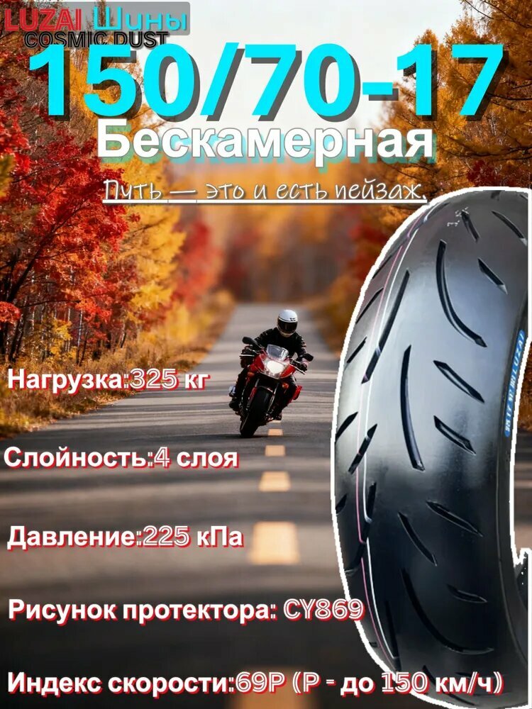 Cosmic Dust Экономные Мотошины 150/70 R17 69 P Front/Rear