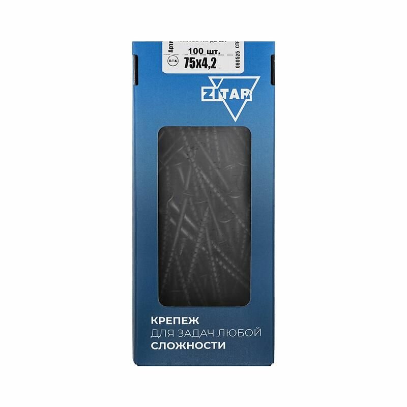Саморез 4.2х75 гипсокартон-дерево (уп.100шт) коробка Tech-Krep 102127