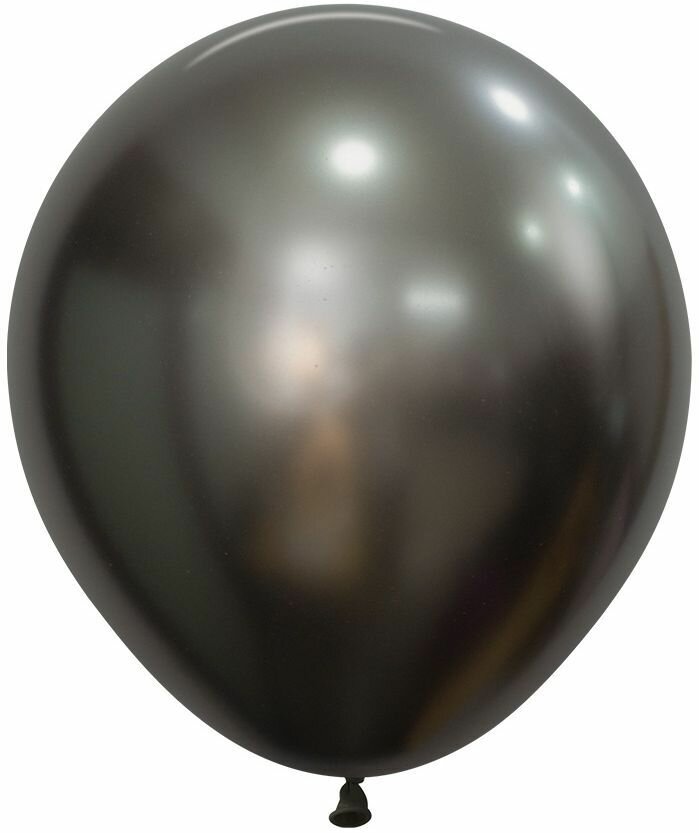 Шар воздушный Sempertex Полуночный серый, шелк, 46 см, 6 шт.