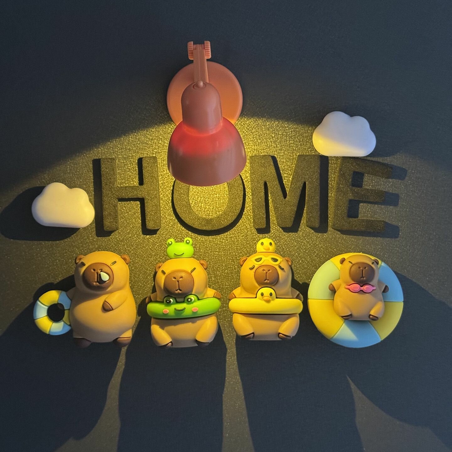 Новый креативный магнит на холодильник с мультяшным капибарой, 3D мягкий резиновый аниме магнит для персонализированного перфорированного панно