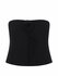Топ GIORGIO ARMANI Silk strapless top, размер 40, черный