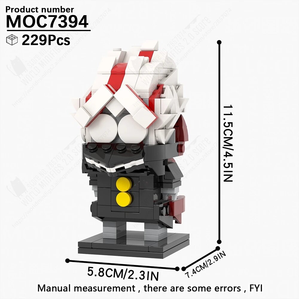 Конструктор аниме MOC7394, белый