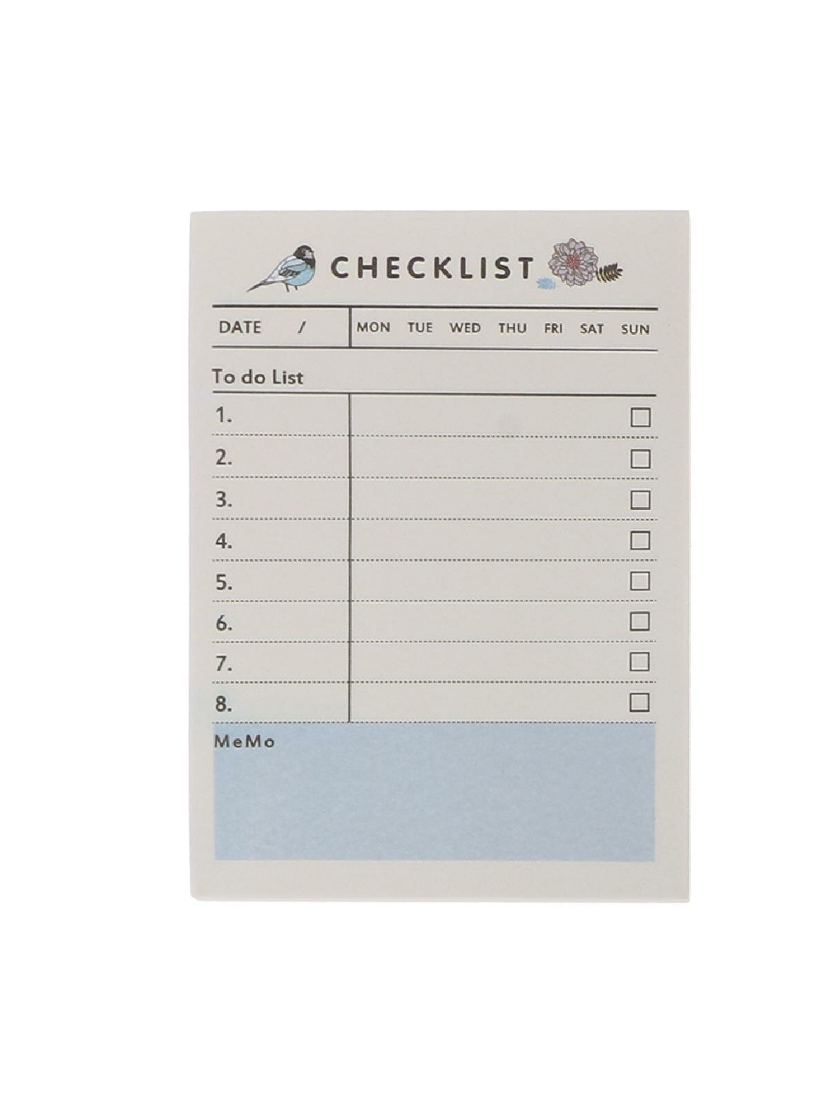 Самоклеящиеся контрольные листы для заметок, мини-блокнот для письма с широкой подкладкой