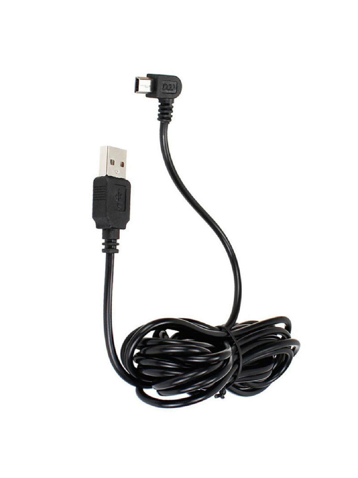 Автомобильный регистратор вождения 3,5-метровый кабель питания для зарядки USB Mini с правой головкой