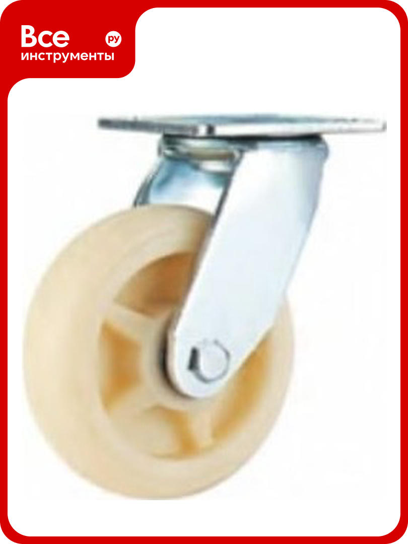 Колесо большегрузное поворотное SCdn 63 (160 мм; полипропилен) TOR 1024220 с шариковым подшипником