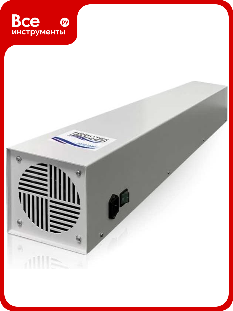 Облучатель-рециркулятор бактерицидный Новотех-ЭКО потолочный, настенный, напольный, 1 УФ-лампа 15 Вт РУ ECO-1A15