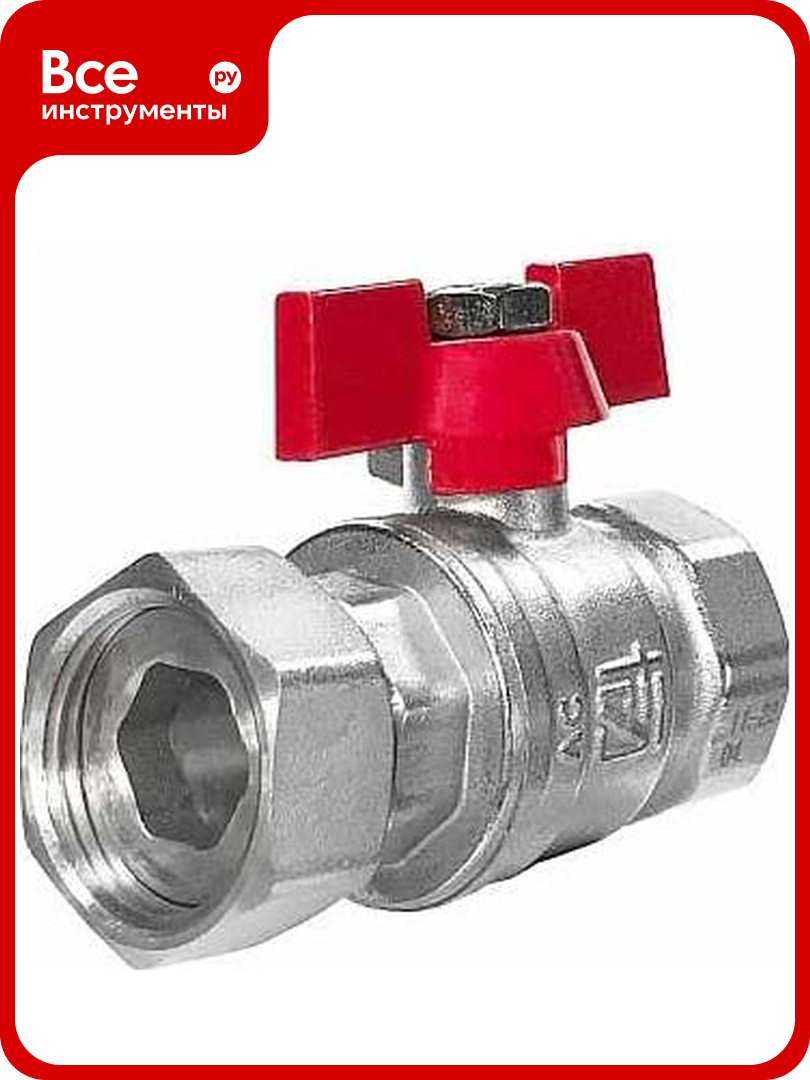 Шаровой кран с накидной гайкой STI для котлов, Г/Г, 20 ТТ000016926