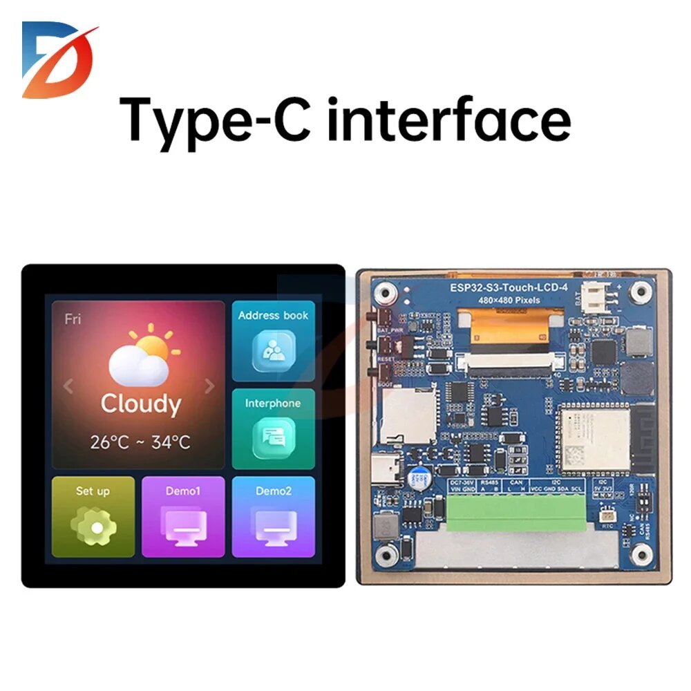 Diymore ESP32-S3-Touch-LCD-4 плата — фото 1