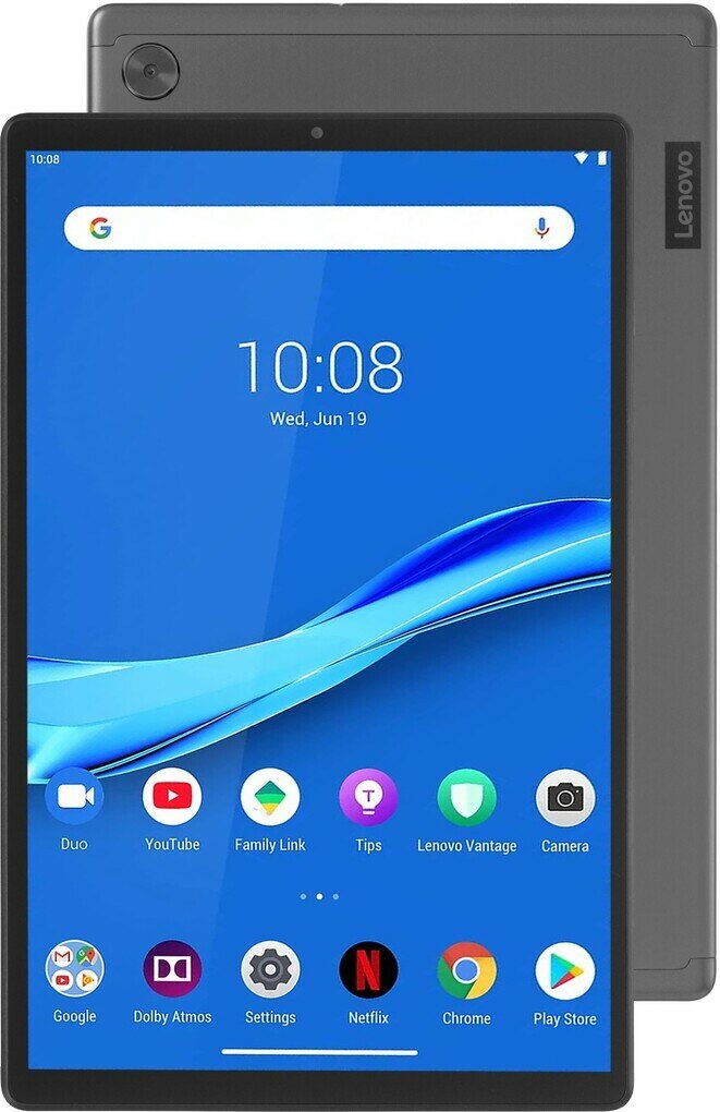 10.3" Планшет Lenovo Tab M10 Plus TB-X606F (ZA5T0196RU) 64 ГБ серый - 1920x1200, IPS, 8х2.3 ГГц, 4 ГБ, BT, 5000 мА*ч, Android 9. x+