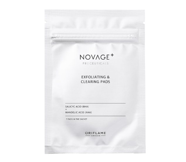 Диски для лица Novage+, отшелушивающие, с AHA и BHA кислотами