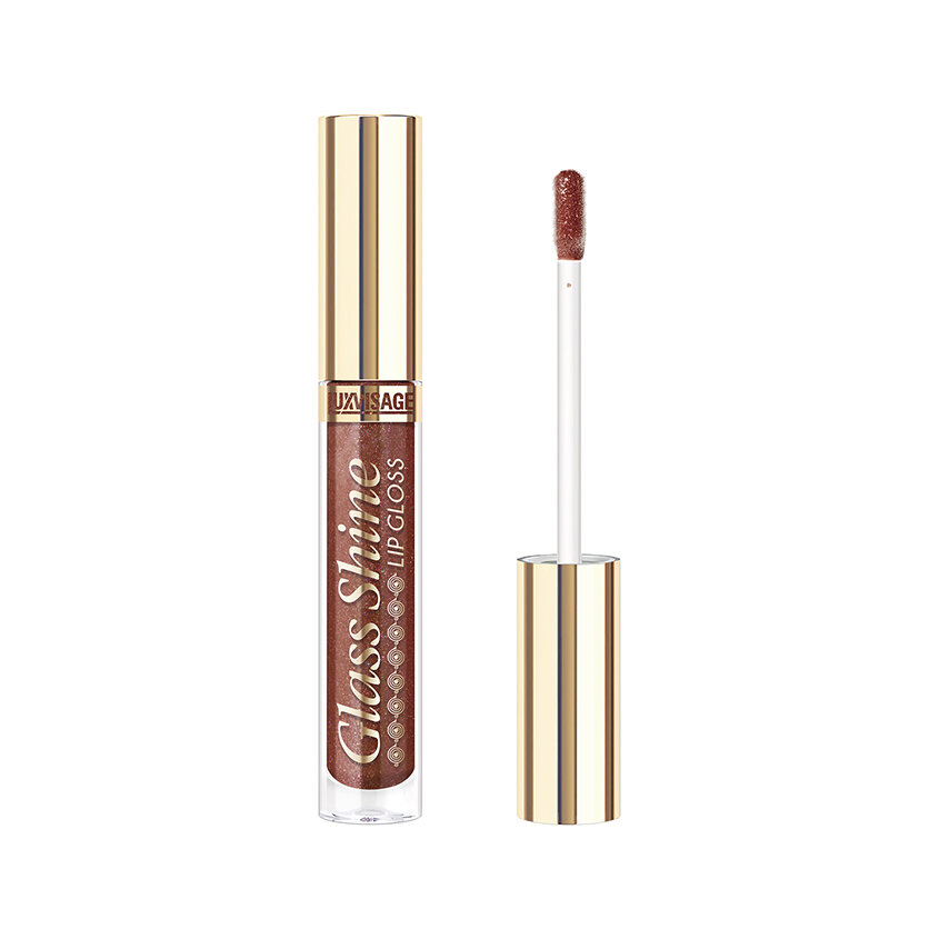 Блеск для губ LUXVISAGE GLASS SHINE тон 28 Dark Truffle
