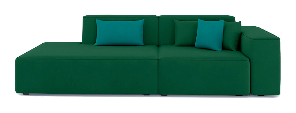 Диван-кровать 4Home Ральф, велюр Зара Малахит, диван раскладной в гостиную, механизм Еврокнижка