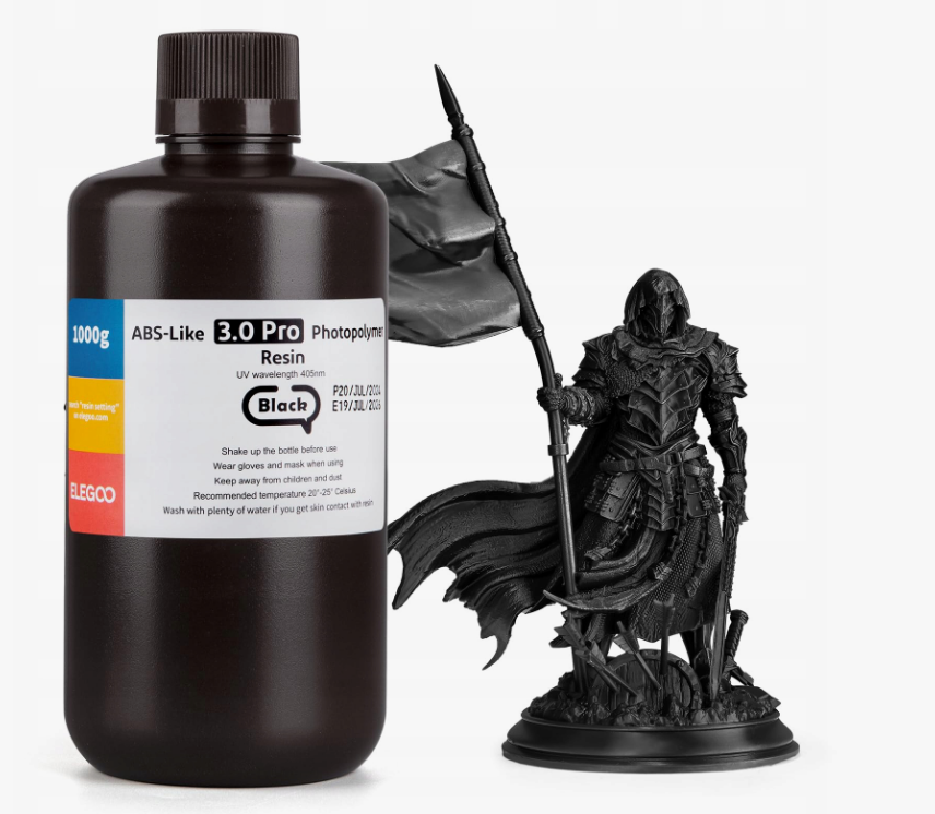 Фотополимерная смола Elegoo ABS-Like Resin V3.0 Pro, черная, black, 1 л