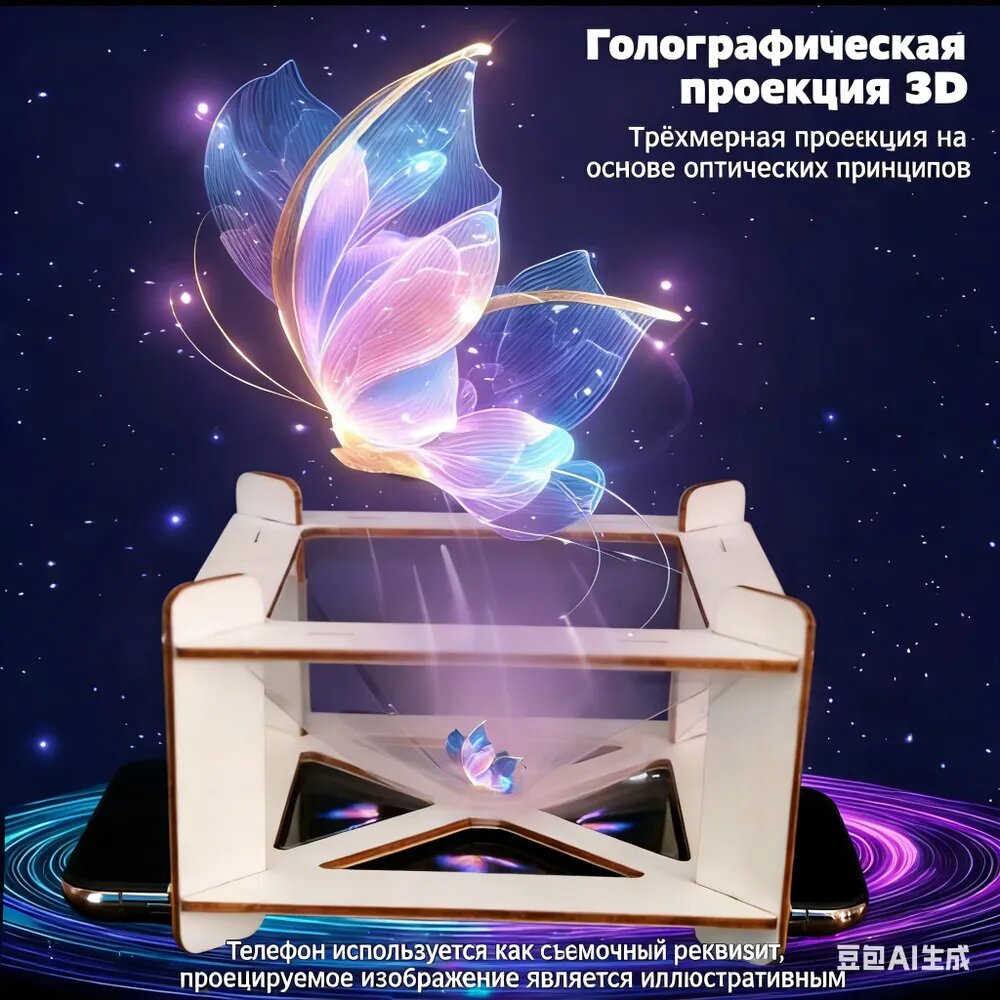 Опыты и эксперименты для детей Голограмма / Подарок для мальчика и девочки