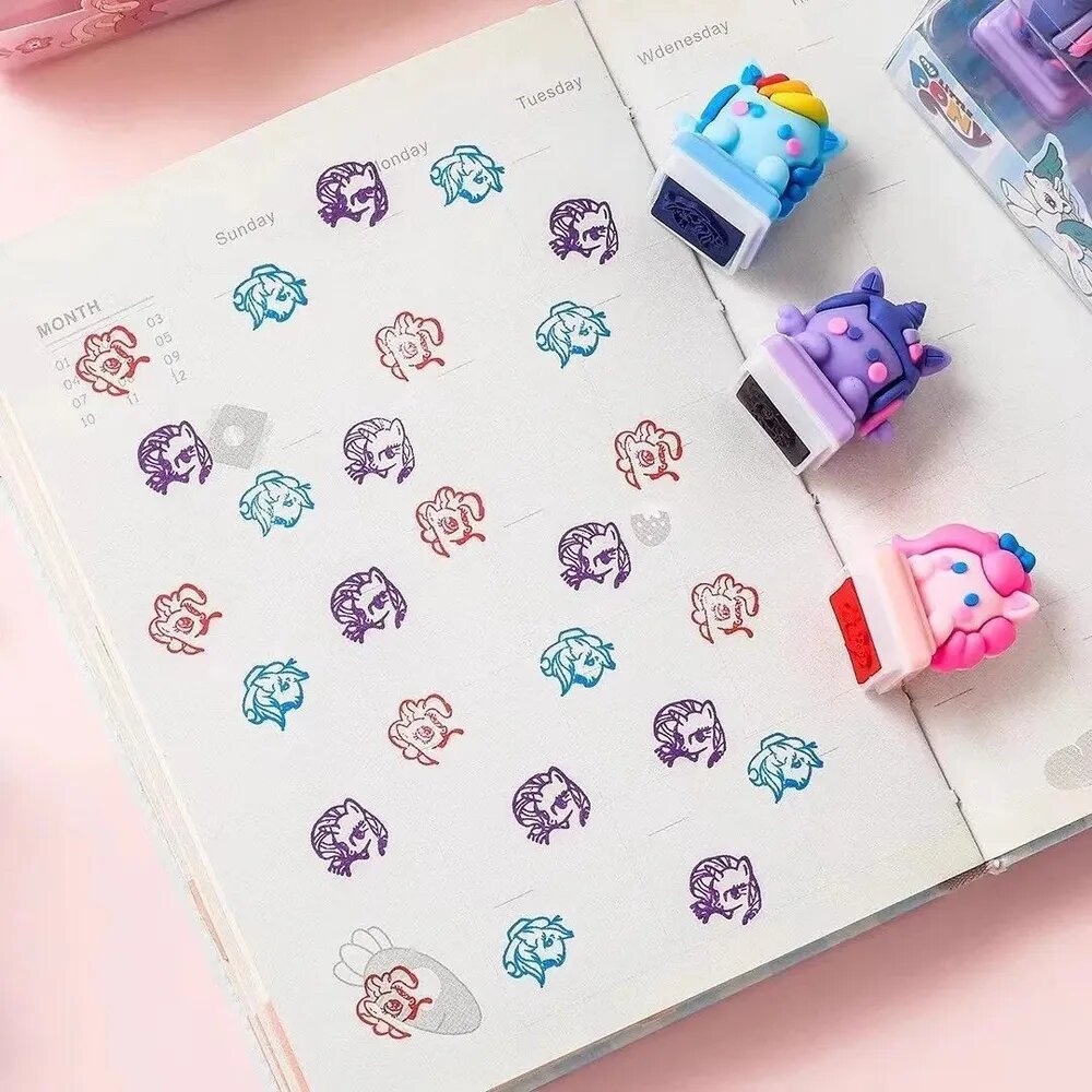 Печать детская цветная / набор печатей для детей 3 штук/ Дружба Pony