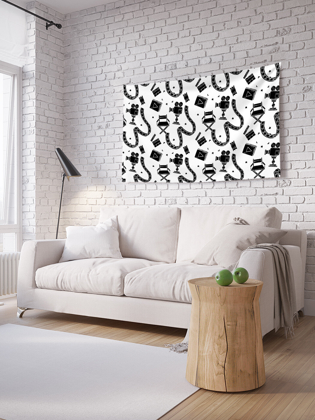 Горизонтальное фотопанно на стену JoyArty "Кинолента", из ткани, 100х150 см