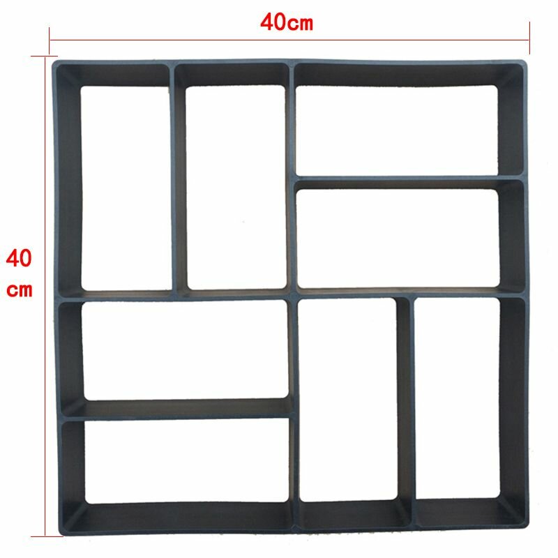 Новая формочка для цемента с рельефом для внутреннего двора, сада, огорода, бетонная плитка, камень для ступеней, DIY пластиковая форма