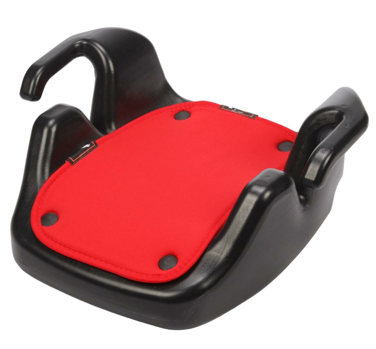 Бустер для детей 6-12 лет, 22-36 кг, компактный, легкий, черно-красный