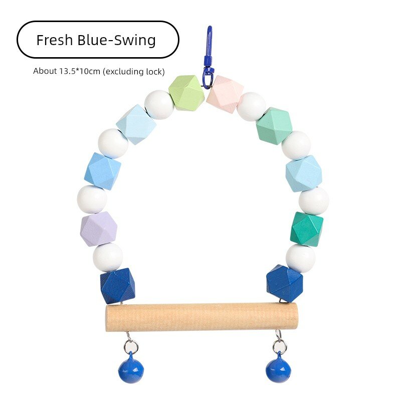 Игрушки и принадлежности для попугаев: качели-кольца, для волнистых попугаев, мелких попугаев, сидорок, лестница для