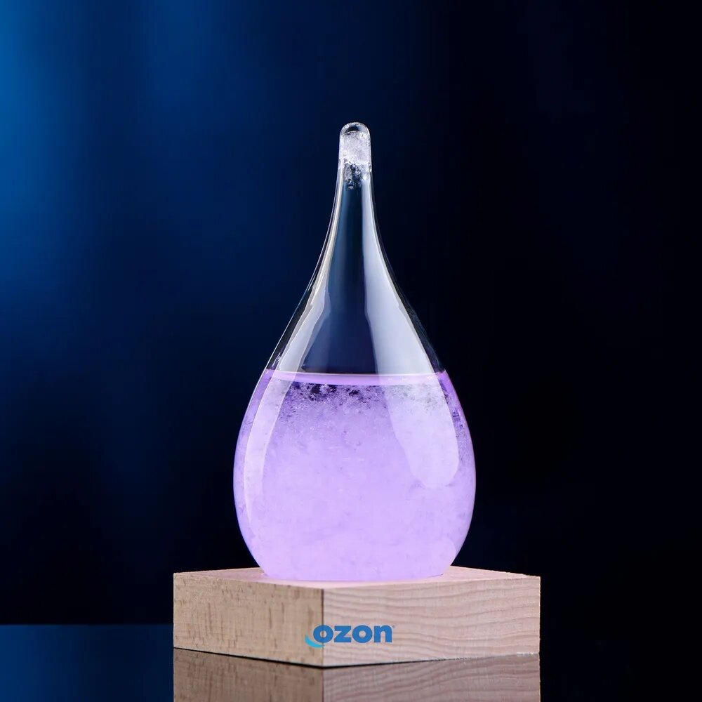 Барометр - штормгласс "Капля" 12х6см